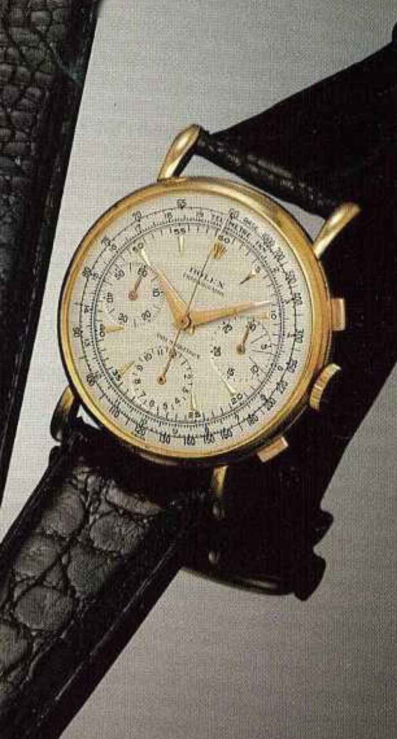 Rolex "Chronographe Anti-Magnetique", Ref. 9162, 1940 's. Very fine ...