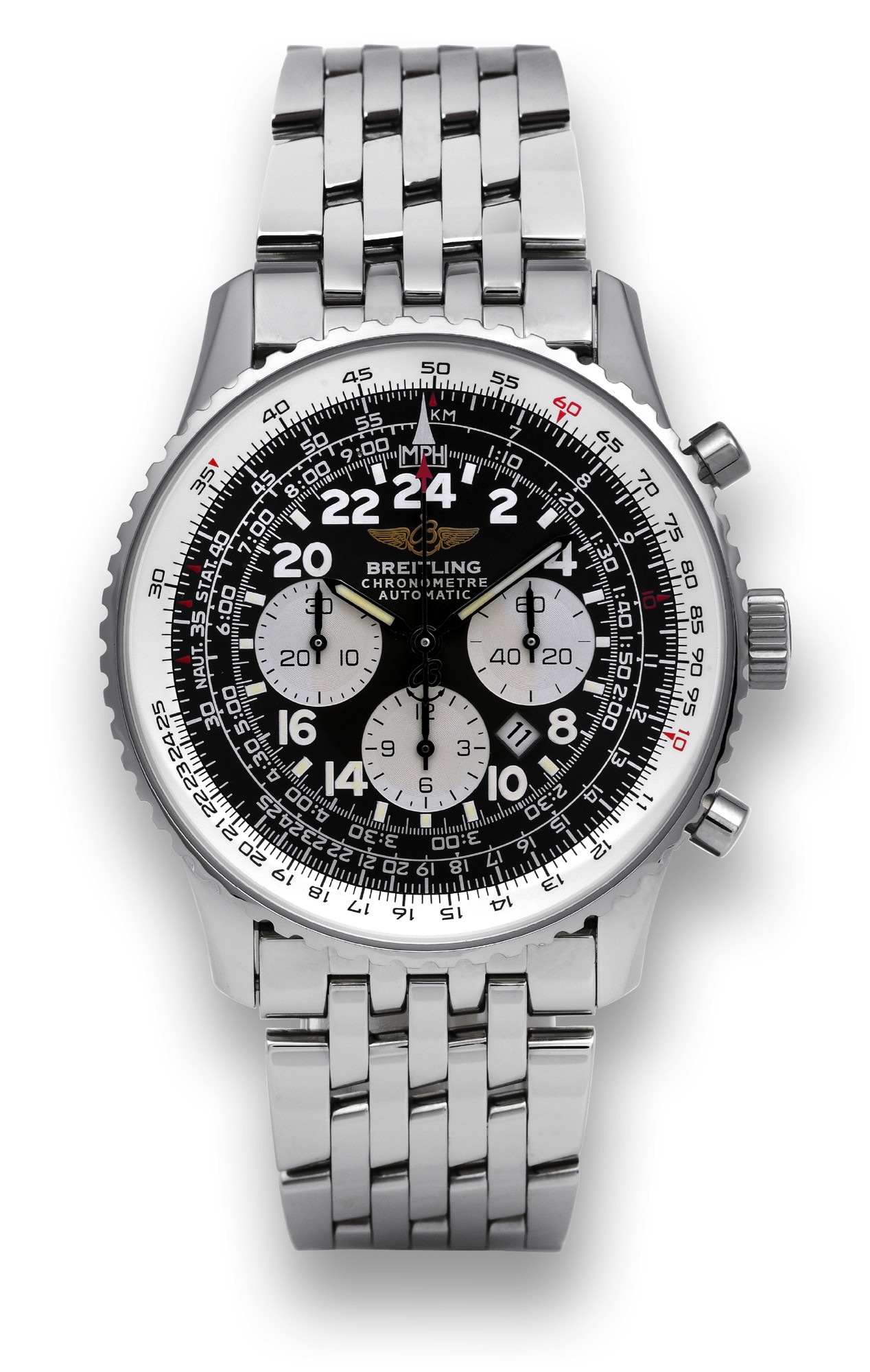 BREITLING COSMONAUTE STAINLESS STEEL Breitling, 'Chronometre Automatic ...