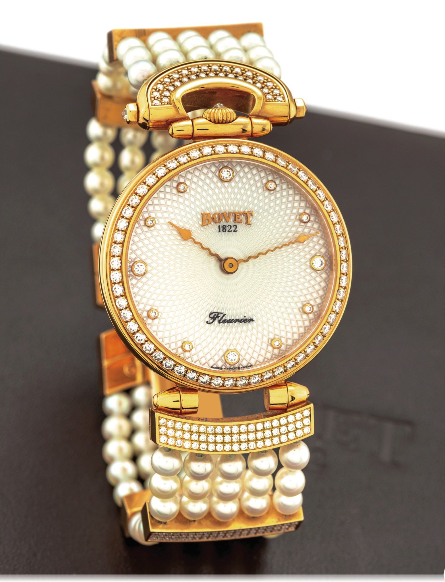 BOVET LADY'S MOTHER-OF-PEARL DIAMONDS & PEARLS PINK GOLD Bovet ...