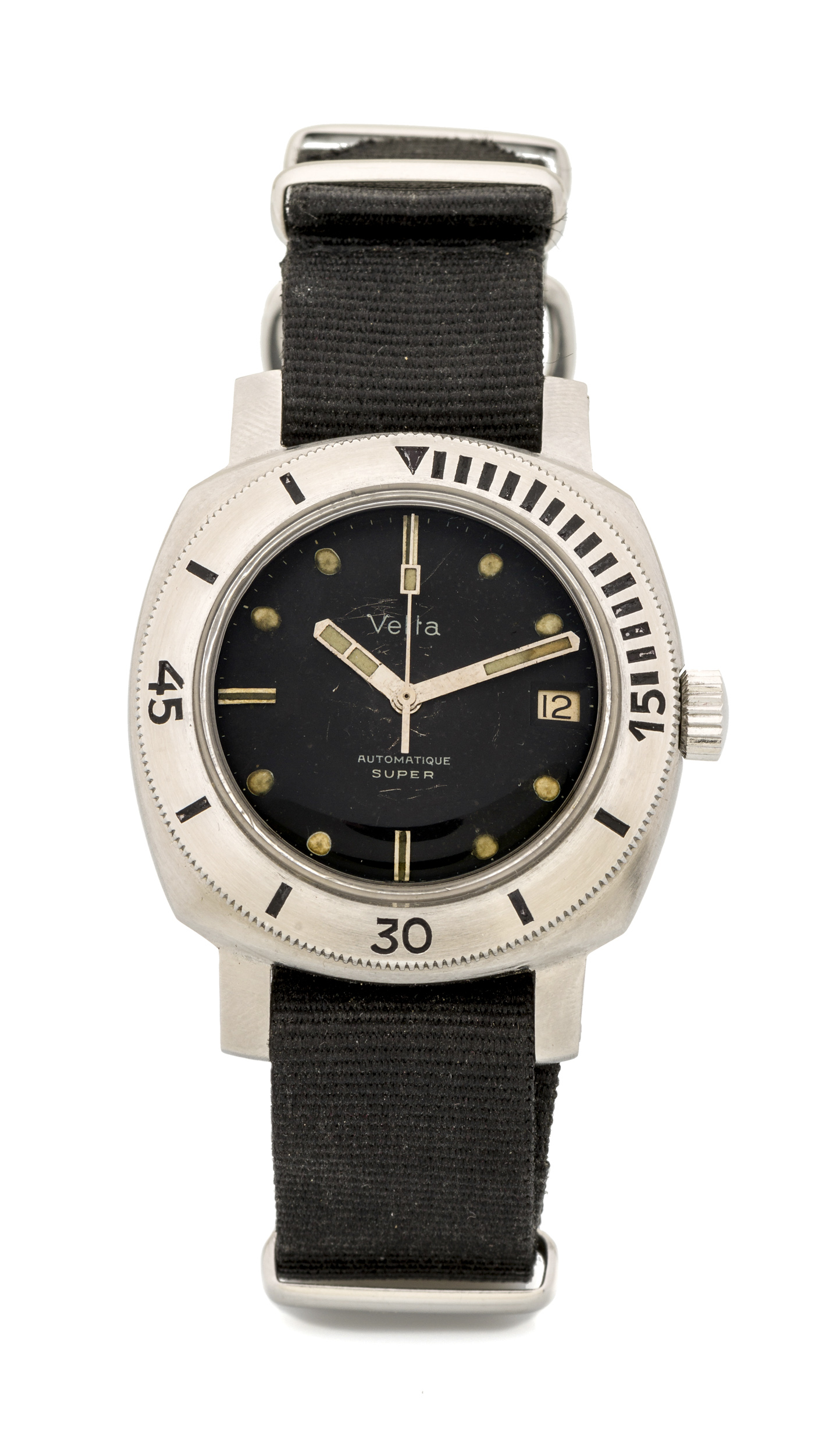 VETTA SUPER ETANCHE 1000 METRES STEEL Fine and rare steel professional ...