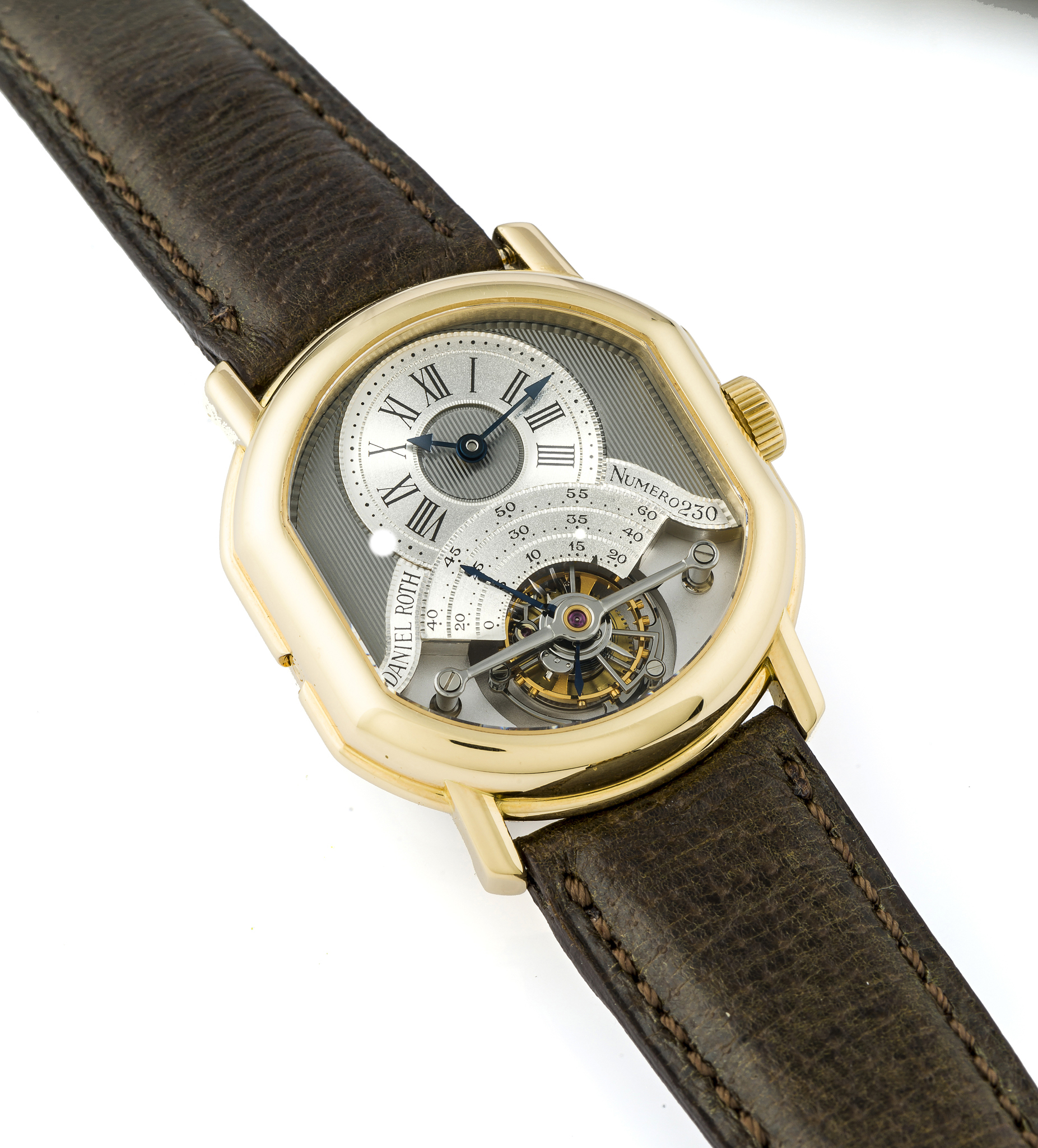 DANIEL ROTH DOUBLE FACE TOURBILLON YELLOW GOLD Very fine and rare ...