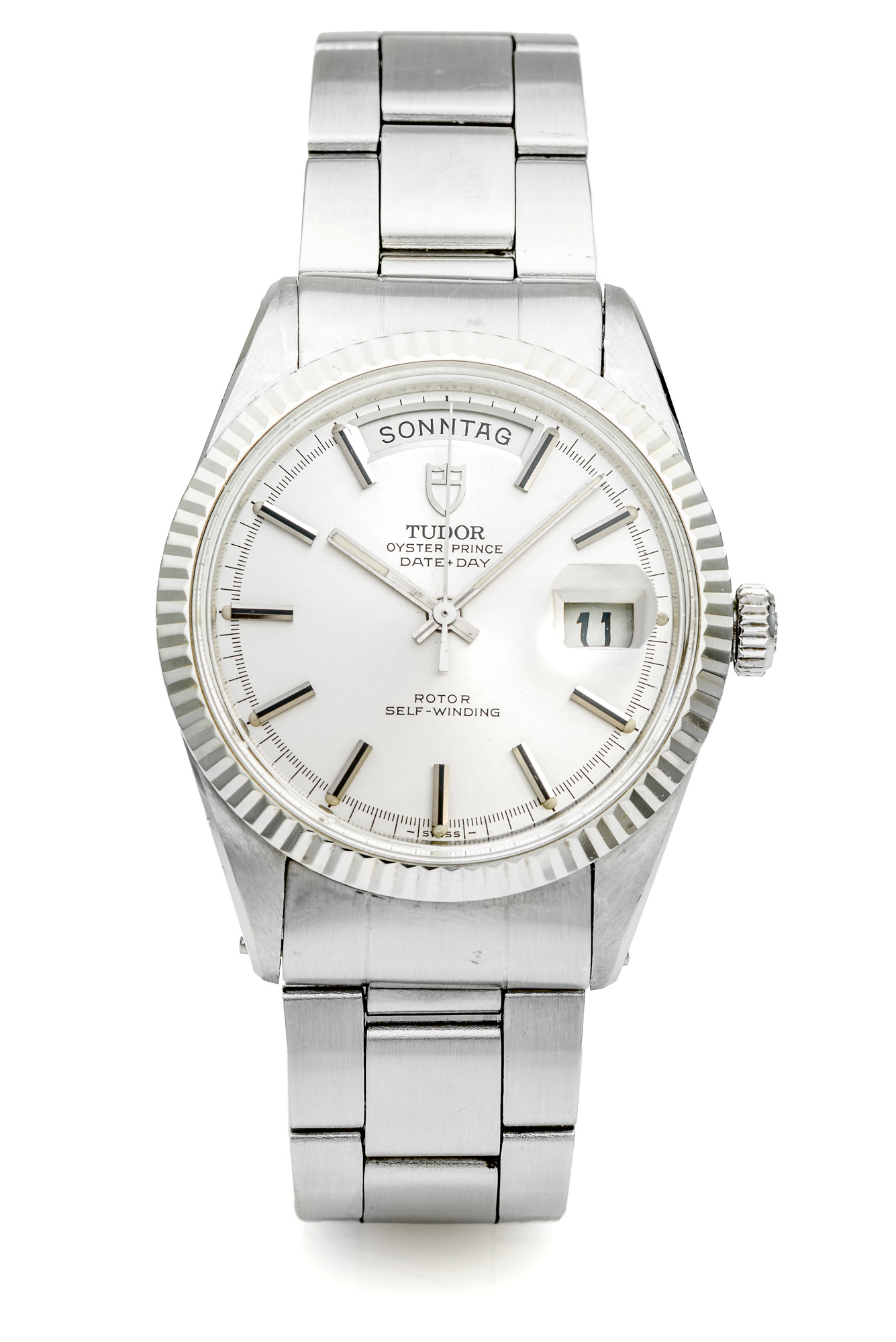 TUDOR, REF. 7019, DATE-DAY, STEEL | Important Modern & Vintage ...