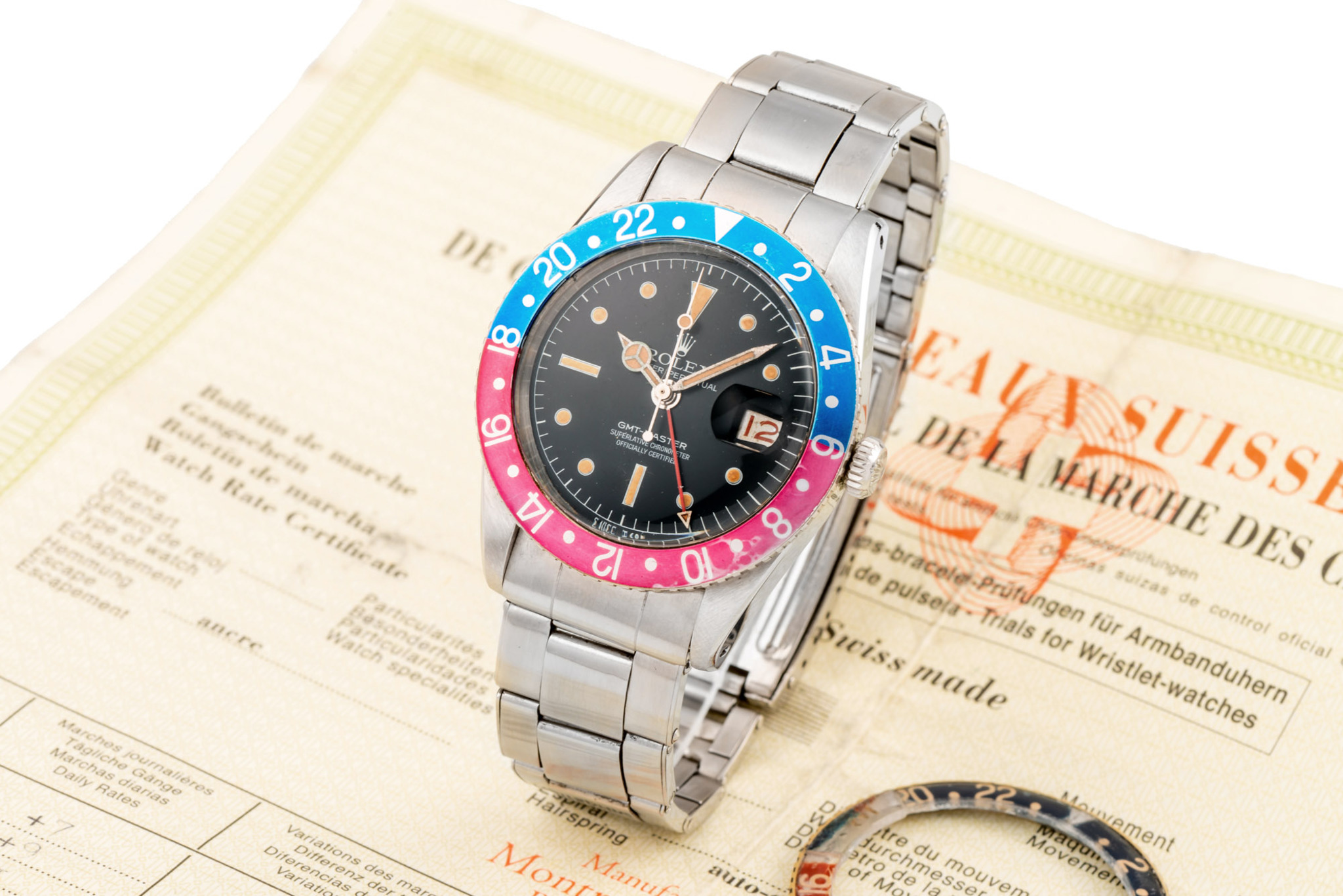 ROLEX, REF. 6542, GMT, SERVICE DIAL, LATER BEZEL | Important Modern ...