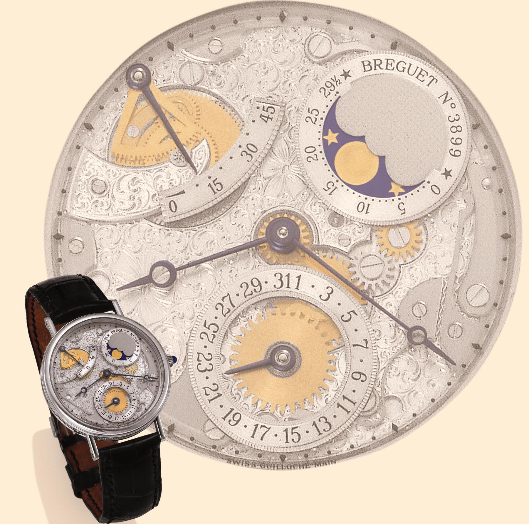 Breguet, No. 3899, Ref. 3135. Produced in the 1990s. Very fine and very ...